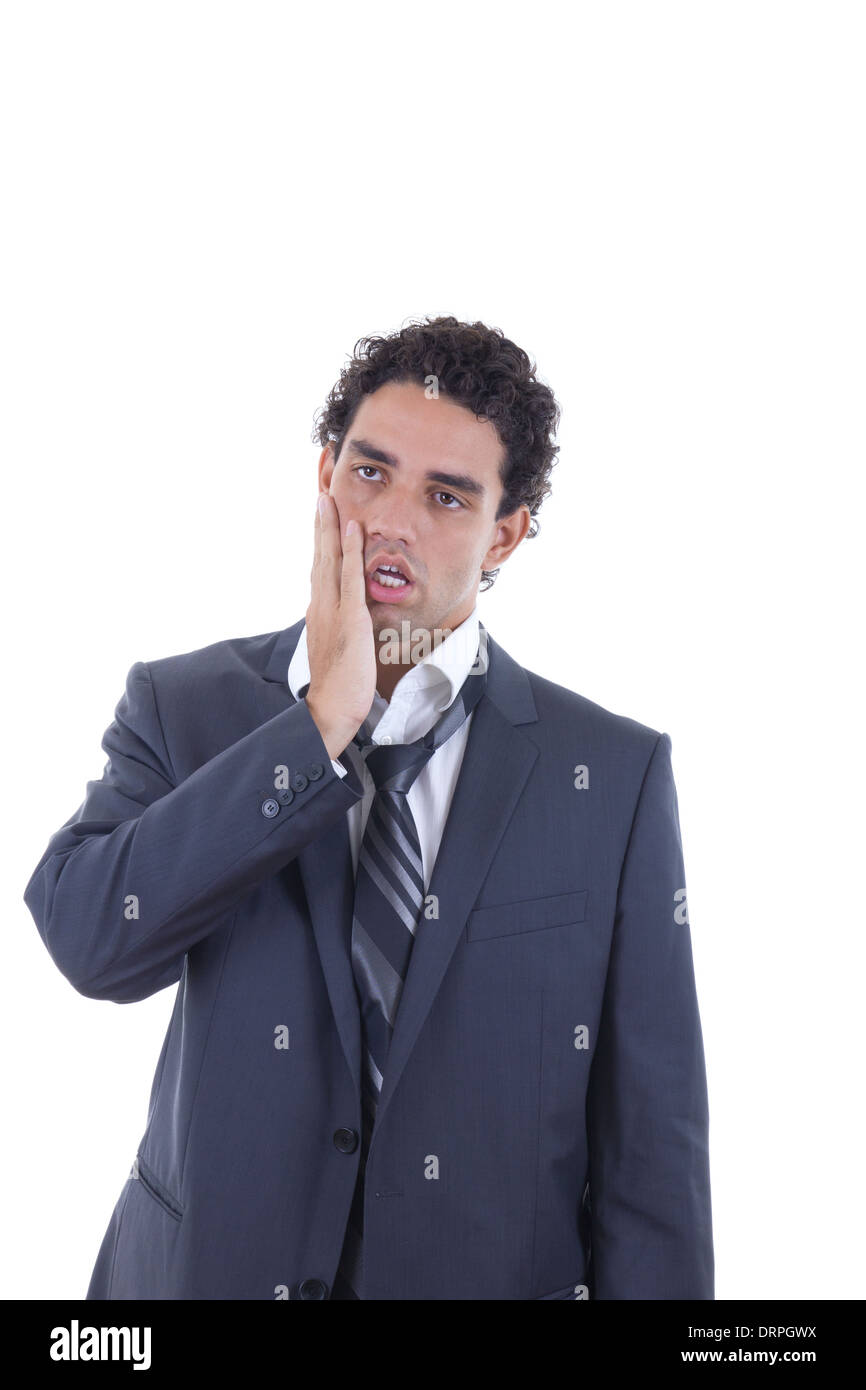 Exhausted senior man in hi-res stock photography and images - Alamy