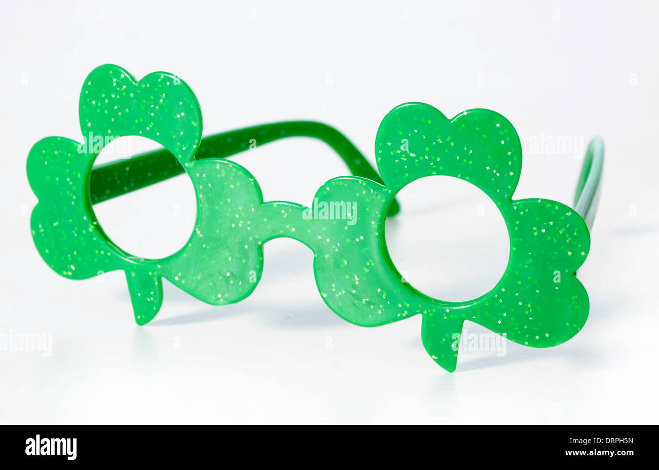 shamrock glasses - St Patricks day shaped glasses isolated on white ...