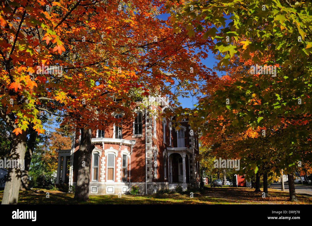 Brick Home in Edinburgh, Indiana Stock Photo - Alamy