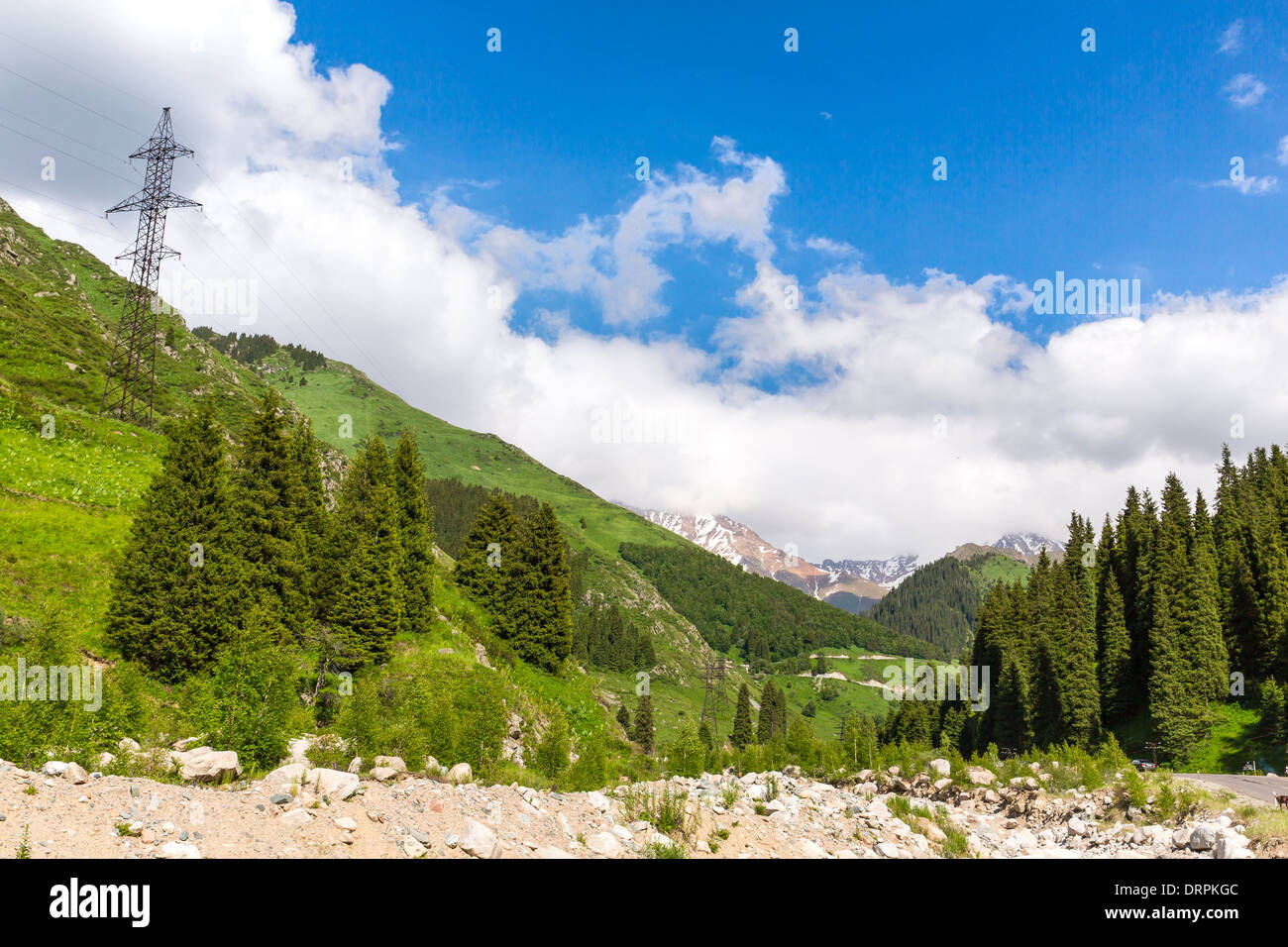 Nature near Big Almaty Lake, Tien Shan Mountains in Almaty, Kazakhstan ...