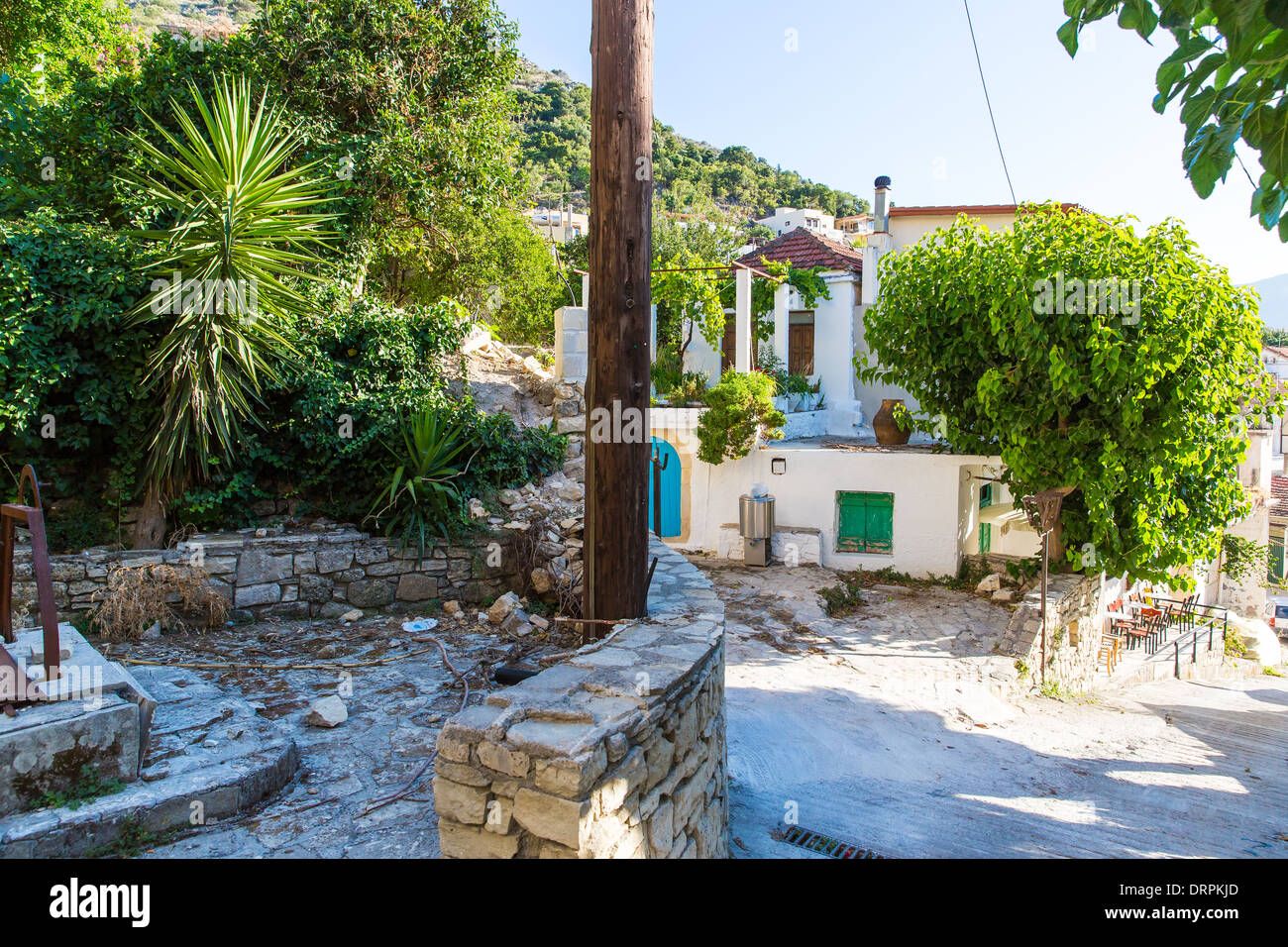 Small cretan village in Crete island, Greece. See other pictures from ...