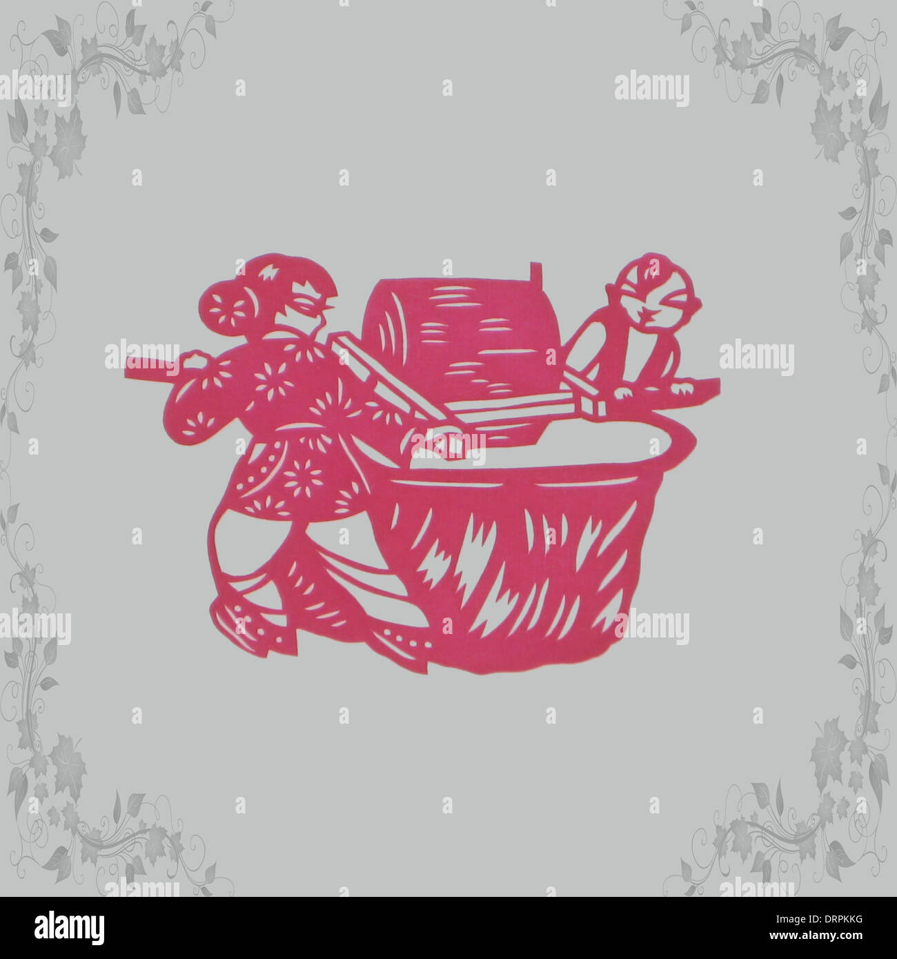 Traditional Chinese paper-cut art Stock Photo - Alamy