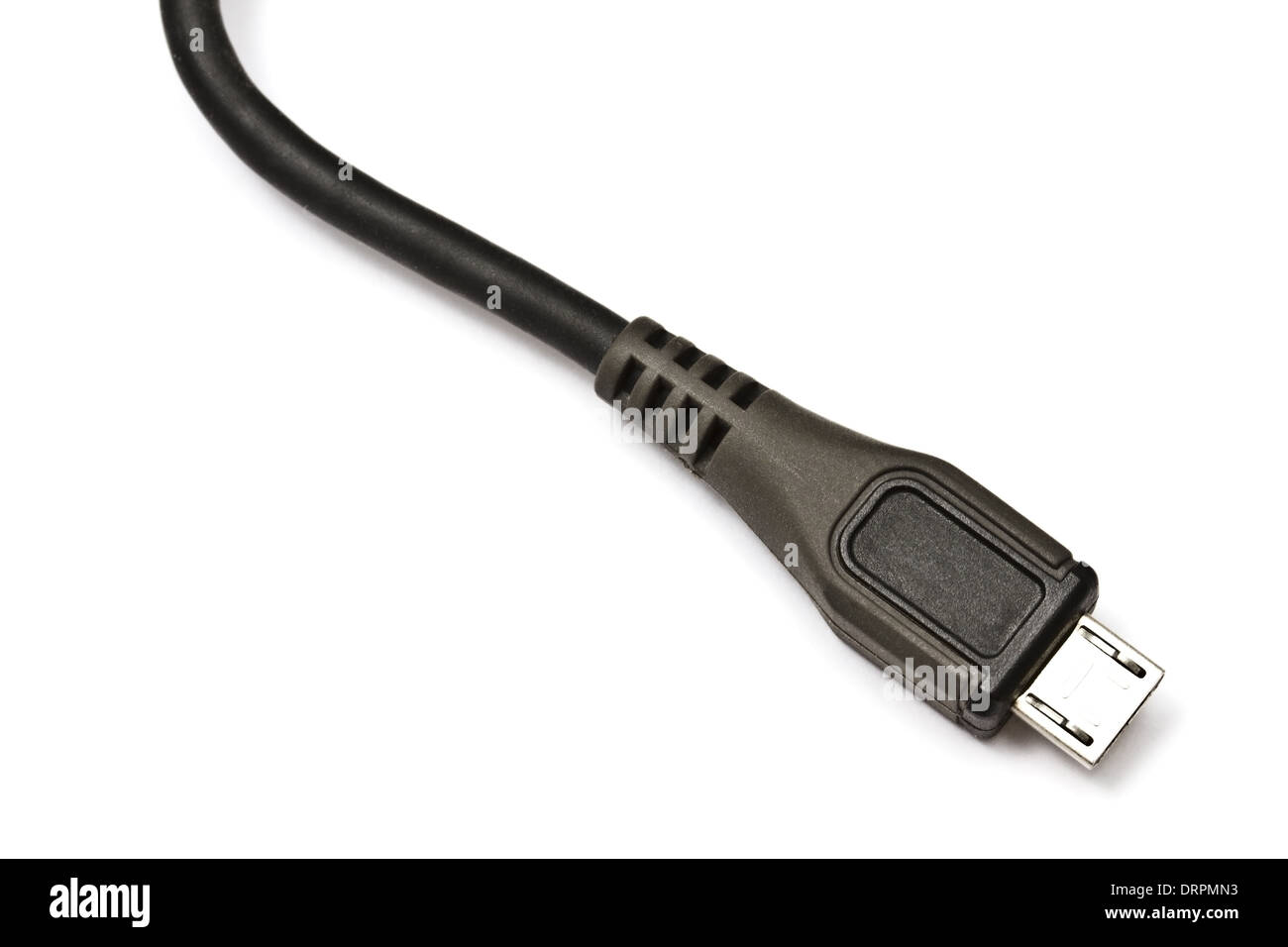 Usb cable black Cut Out Stock Images & Pictures - Alamy