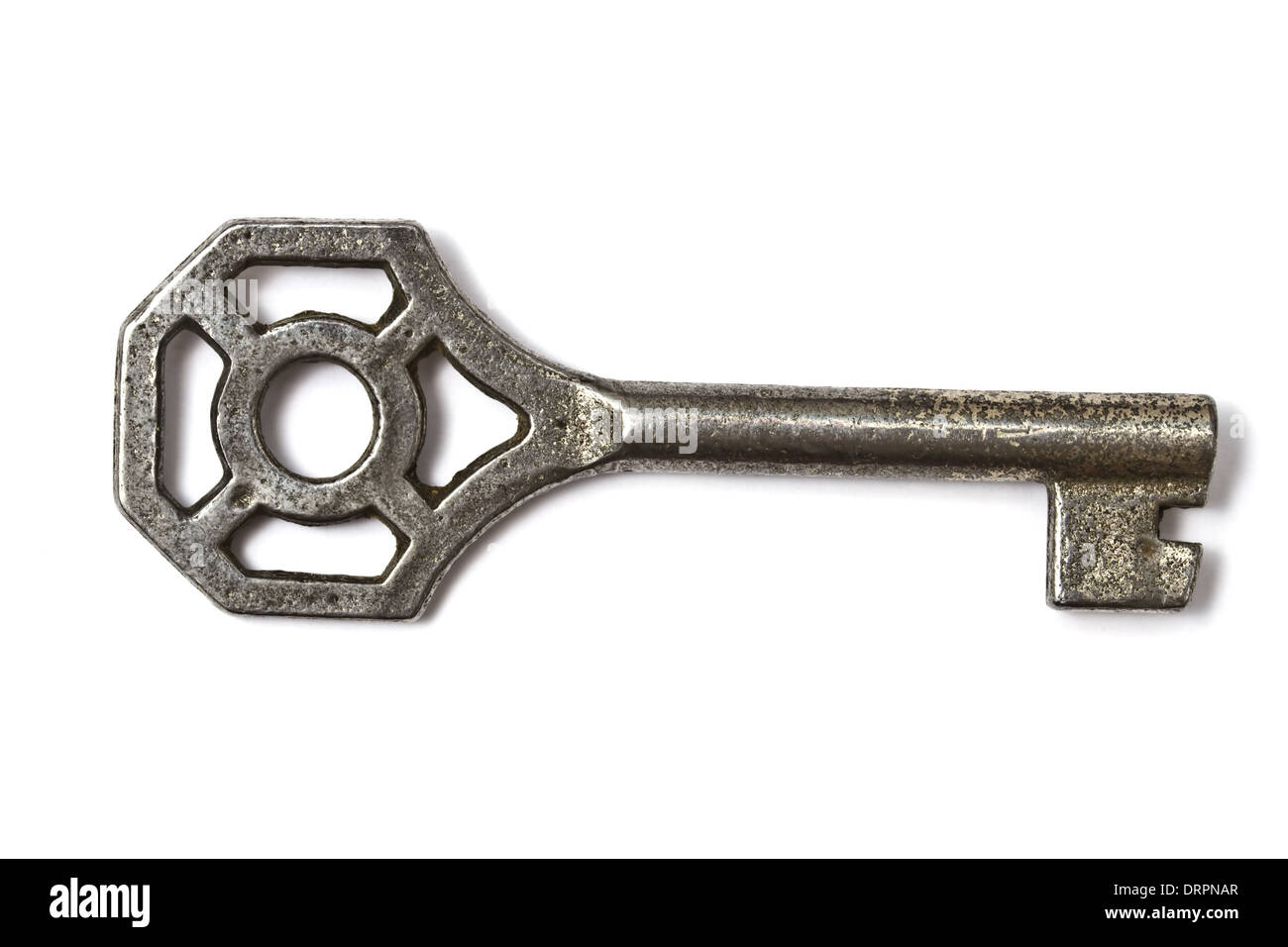 Old key isolated on white Stock Photo - Alamy