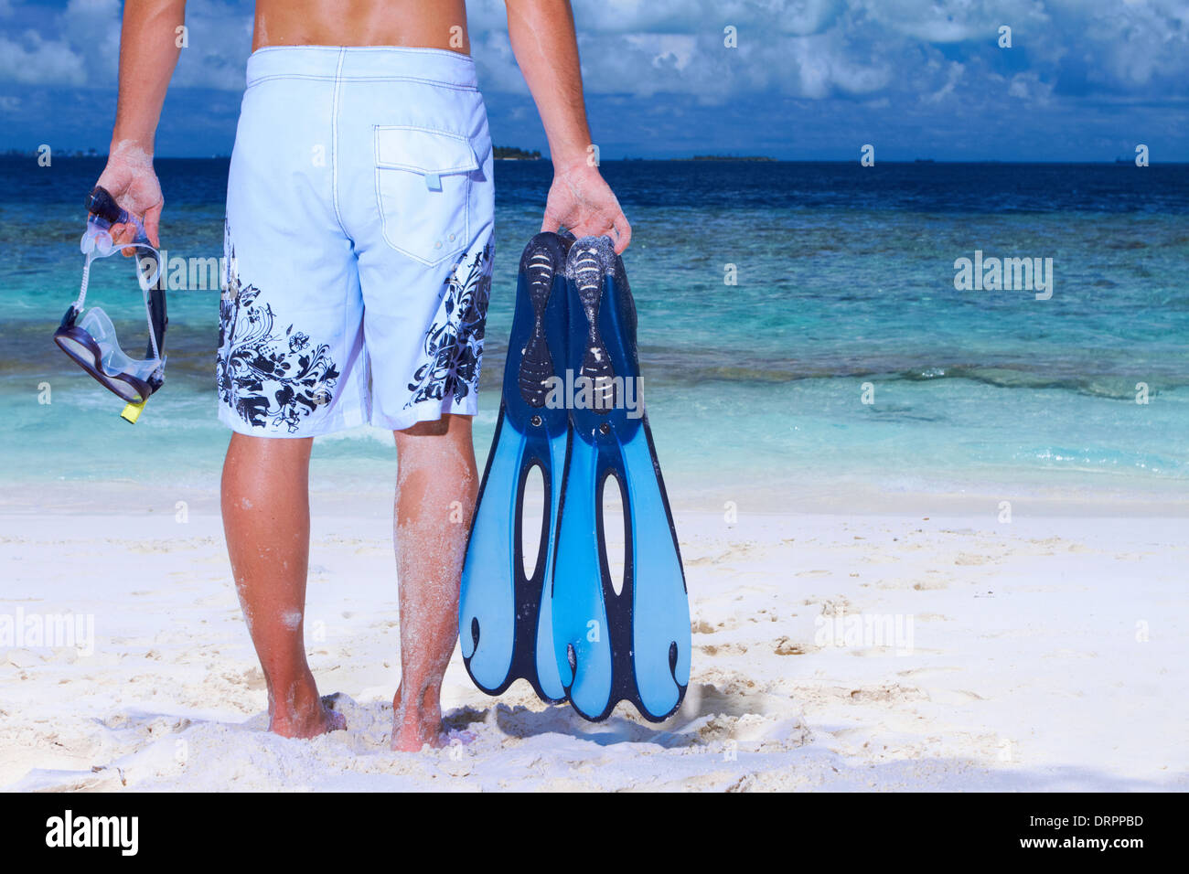 Handsome Man at Maldives Stock Photo - Alamy