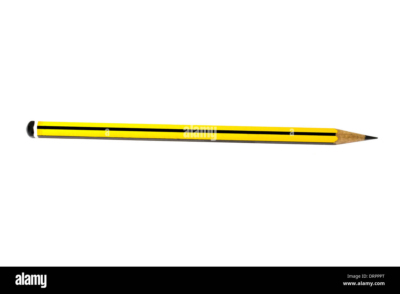 Yellow pencil isolated on white Stock Photo - Alamy