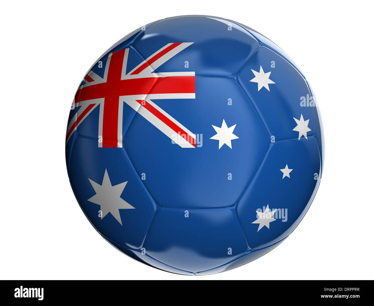 Soccer ball with Australian flag Stock Photo - Alamy
