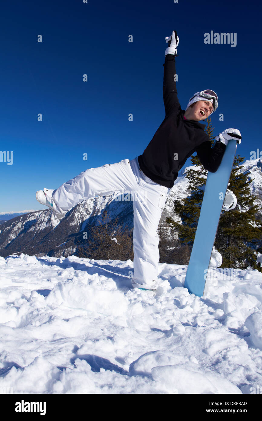 Snowboarderin hi-res stock photography and images - Alamy