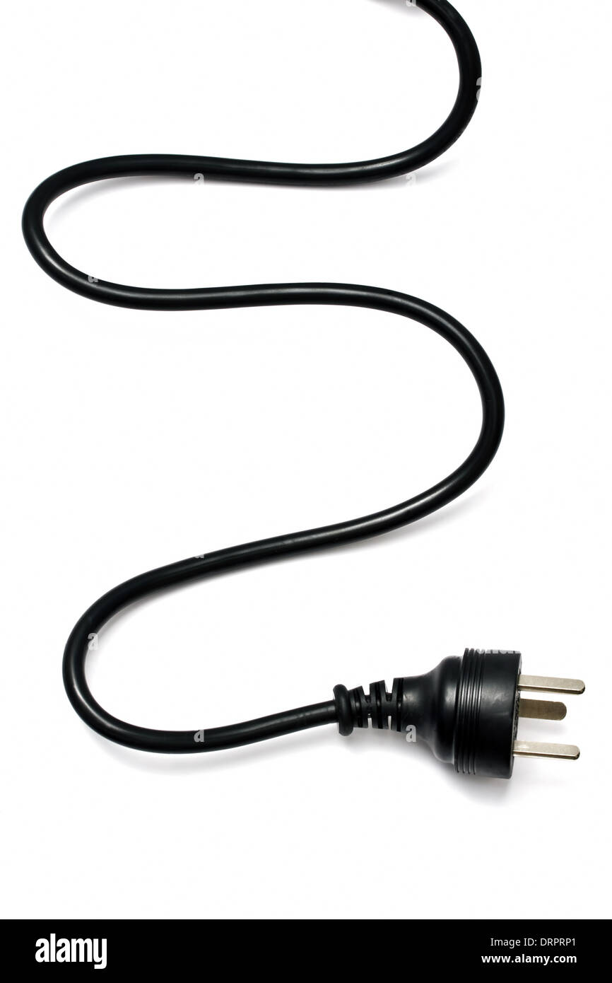 Three prong electrical plug Cut Out Stock Images & Pictures - Alamy