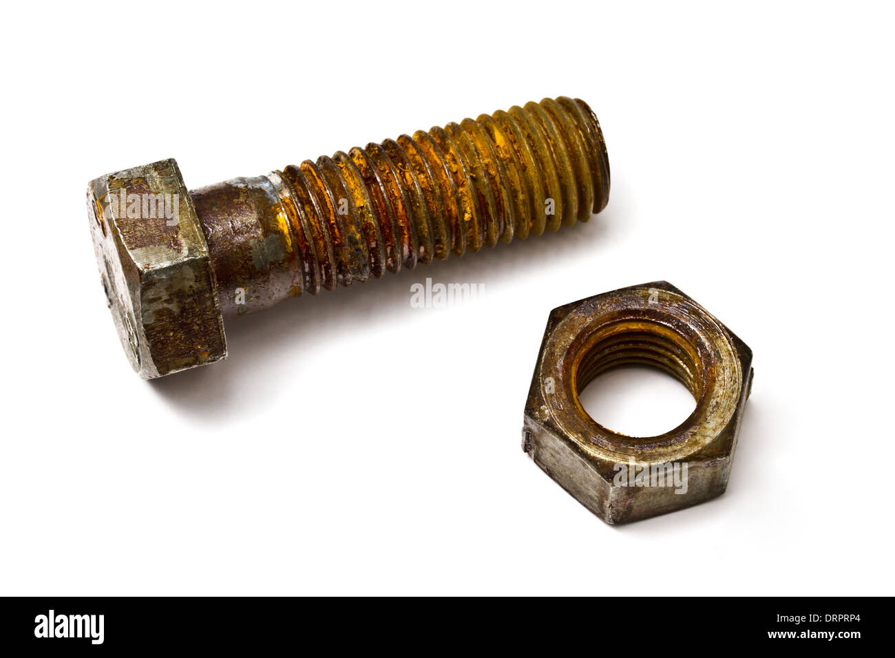 Rusty nut bolt screw Cut Out Stock Images & Pictures - Alamy