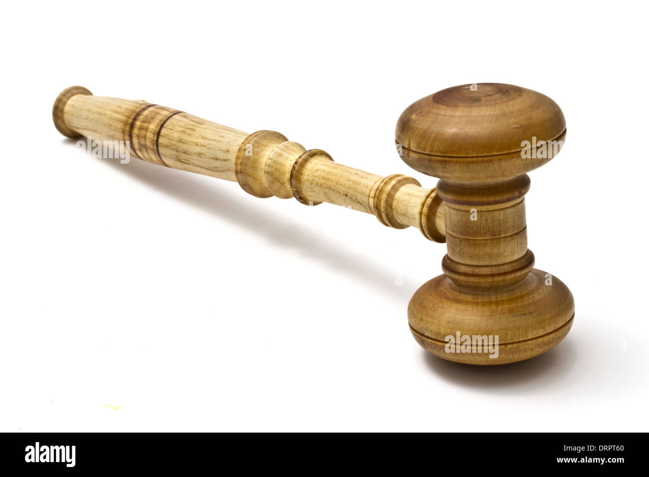 Closeup wooden courtroom gavel Cut Out Stock Images & Pictures - Alamy