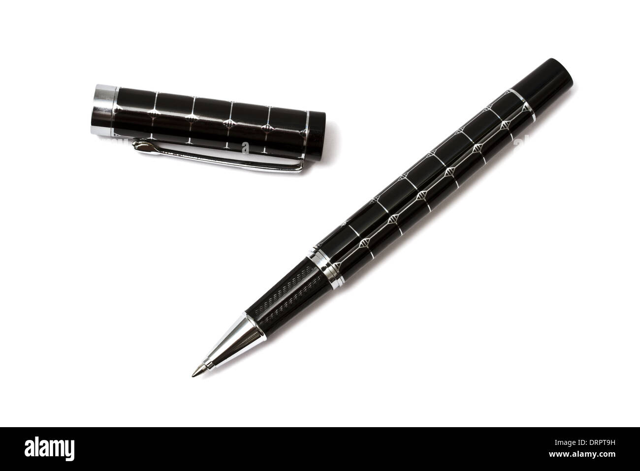 Black Ballpoint Pen Stock Photo - Alamy