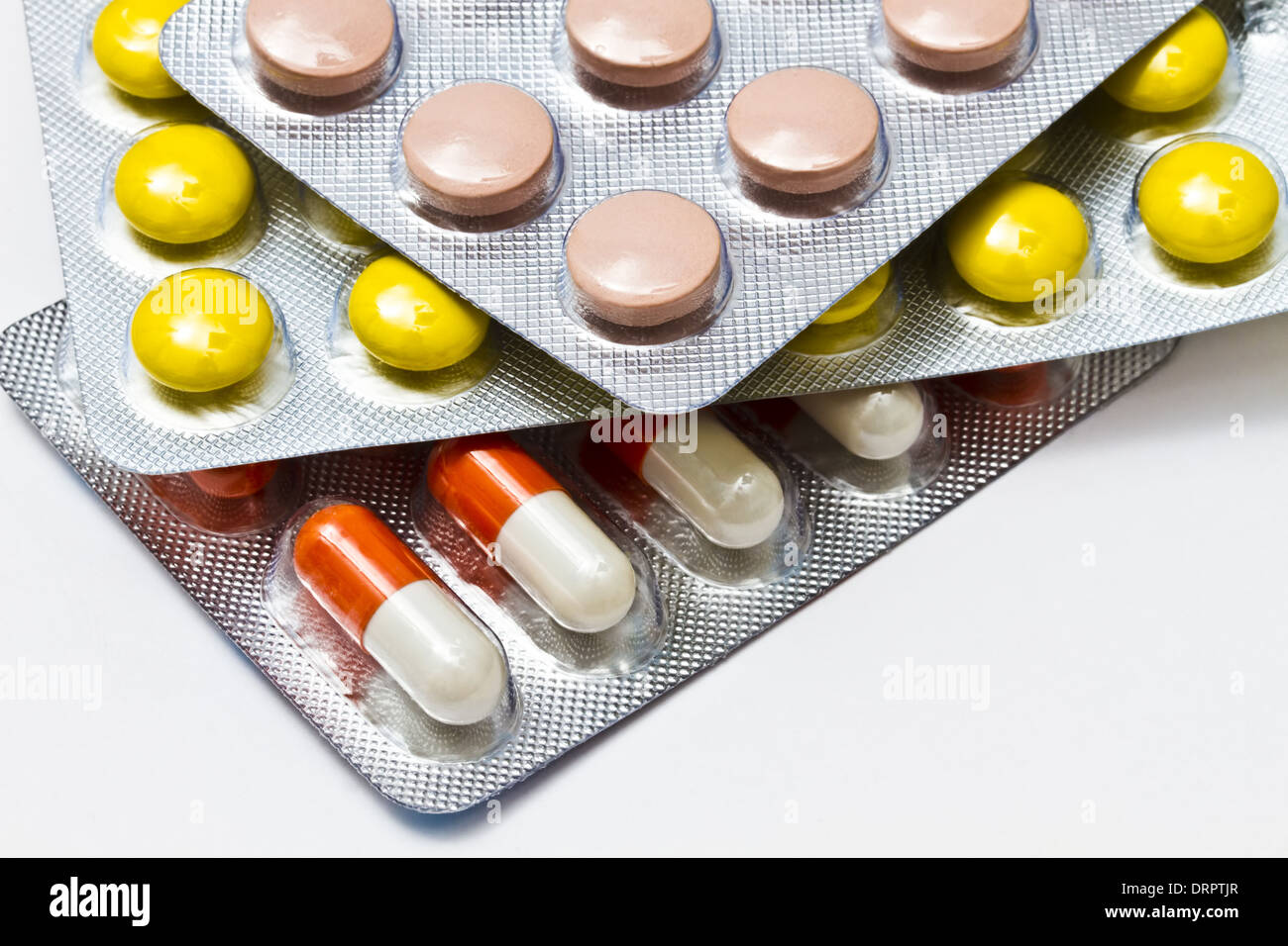 Pills and capsules Stock Photo - Alamy