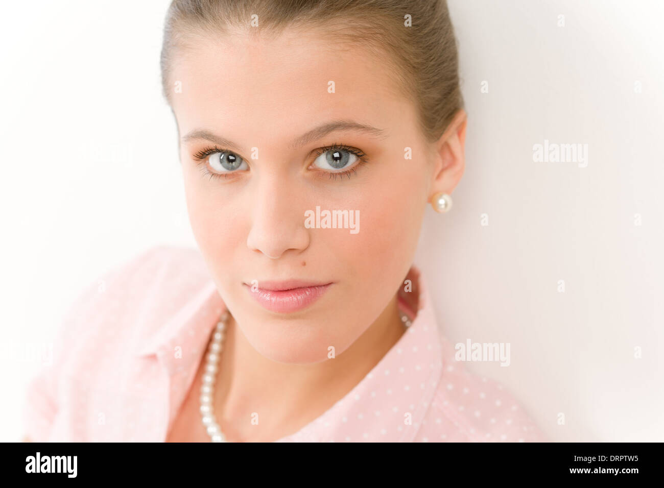 Fashion model - young romantic woman Stock Photo - Alamy