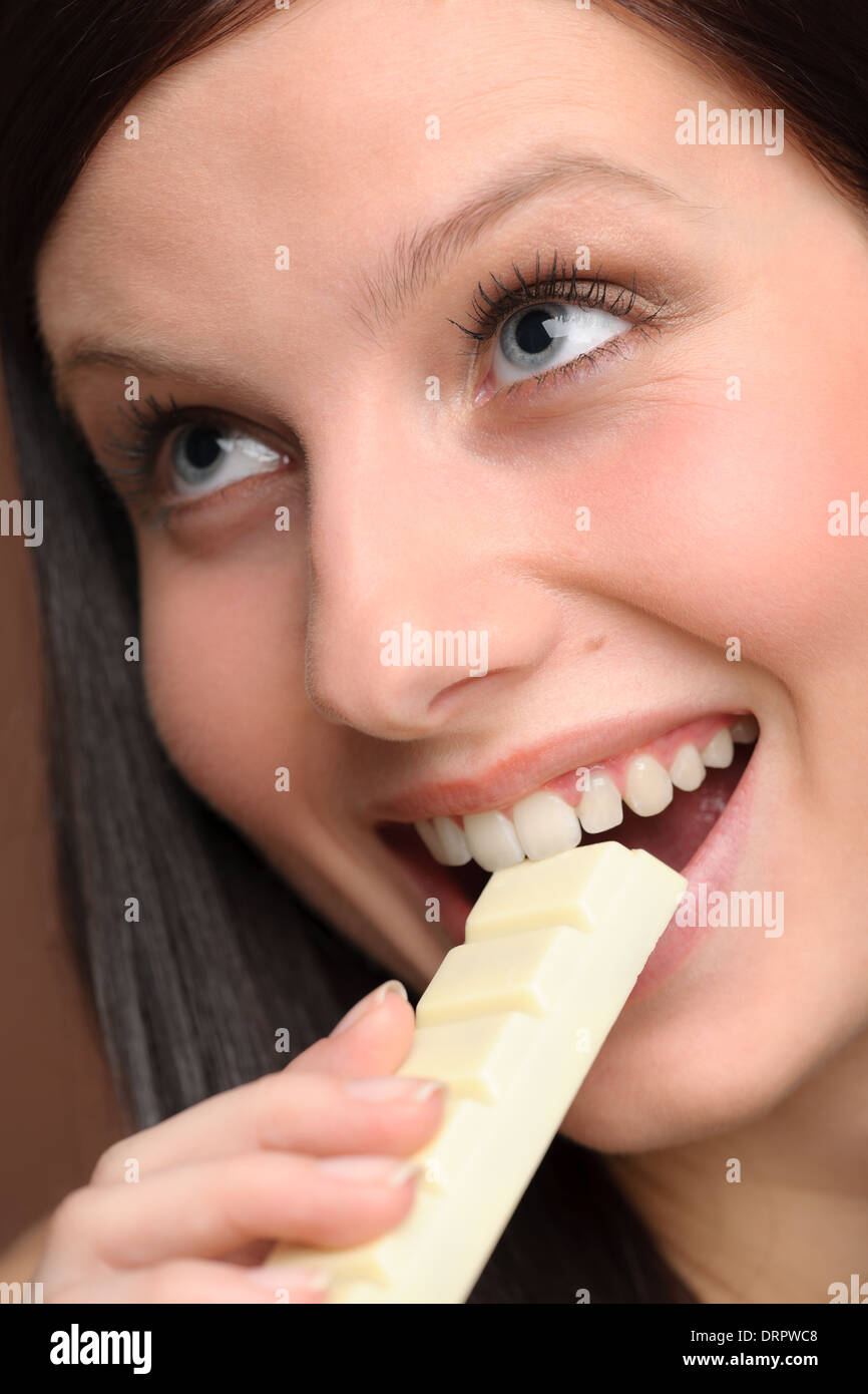 Woman sweets enjoy luxury hi-res stock photography and images - Alamy