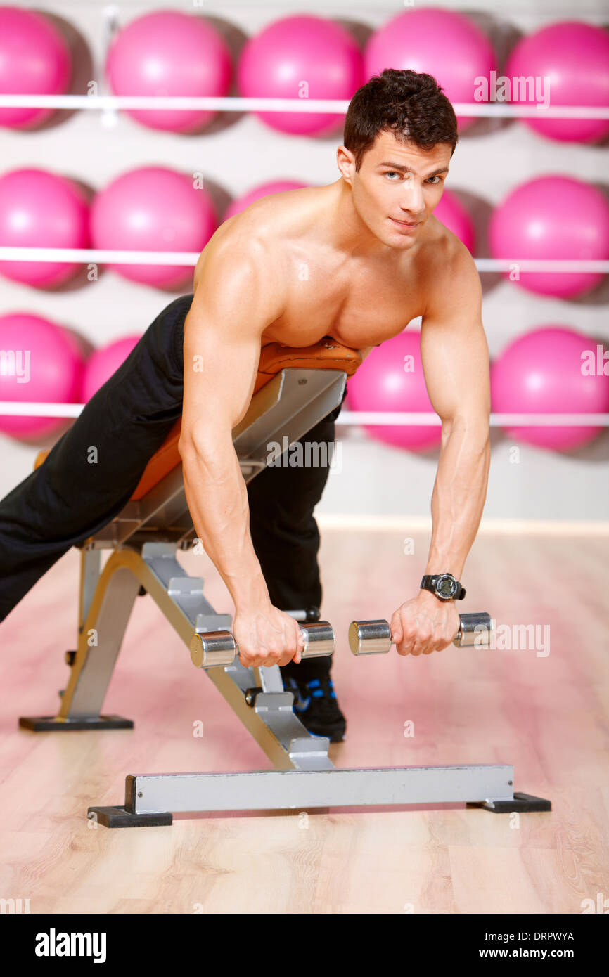 Man at the gym Stock Photo - Alamy