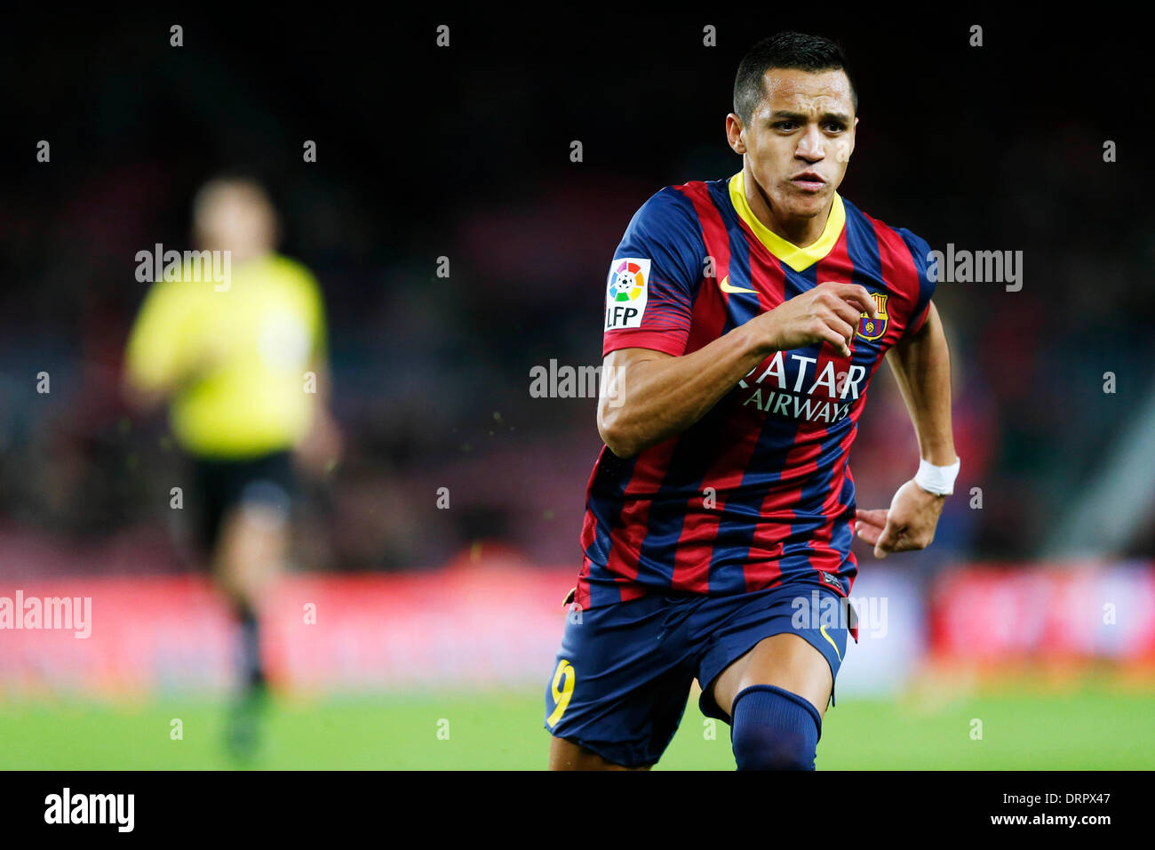 Barcelona, Spain. © D. 26th Jan, 2014. Alexis Sanchez (Barcelona ...