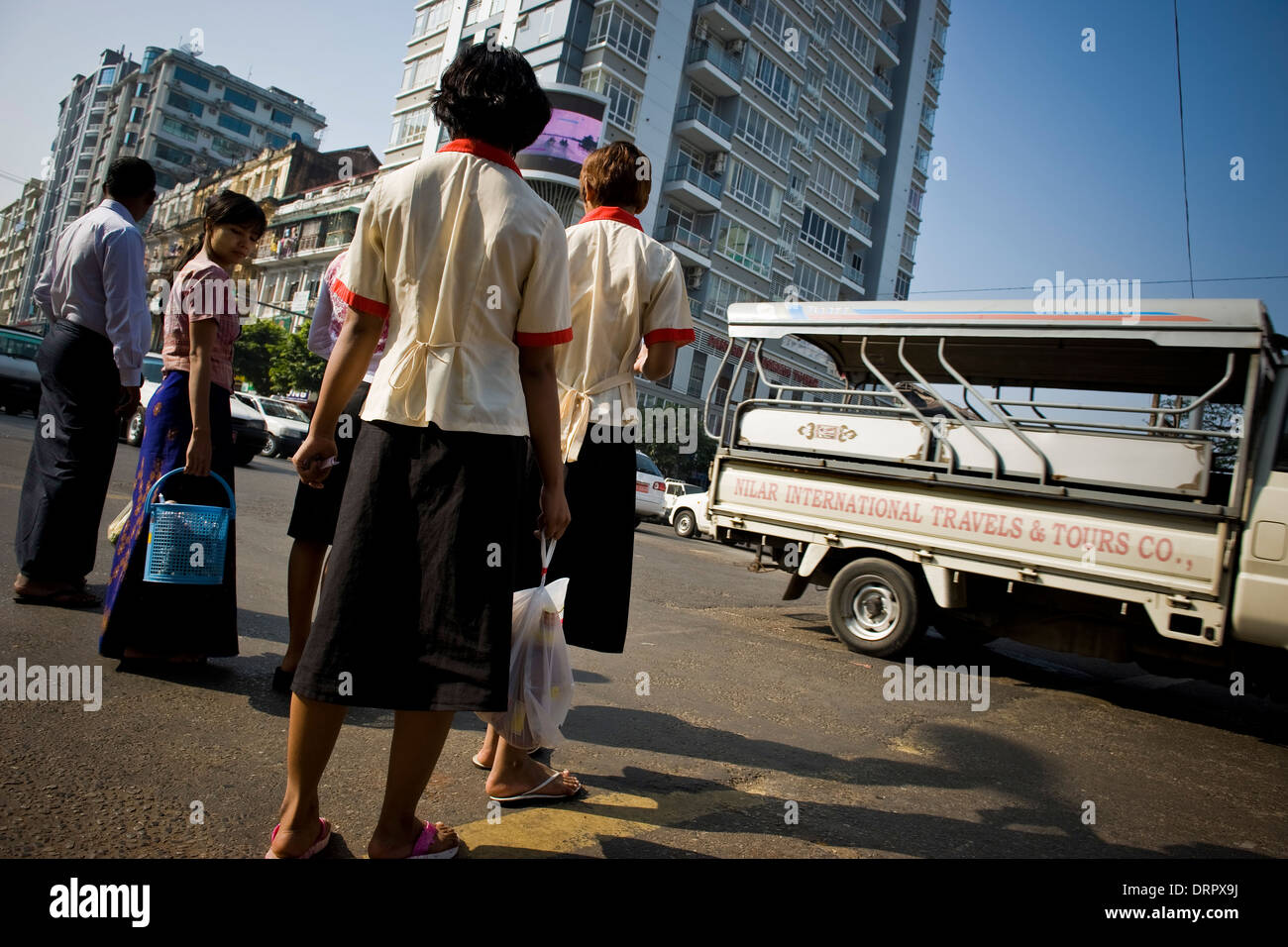 Myanmar, Yangon, daily life Stock Photo - Alamy