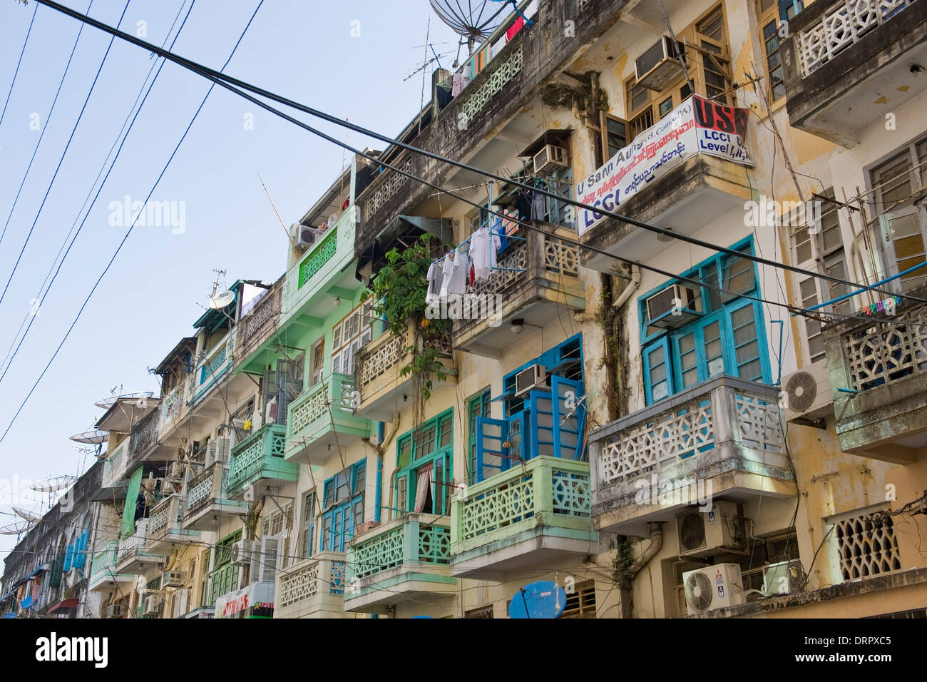 Myanmar, Yangon, traditional house Stock Photo - Alamy