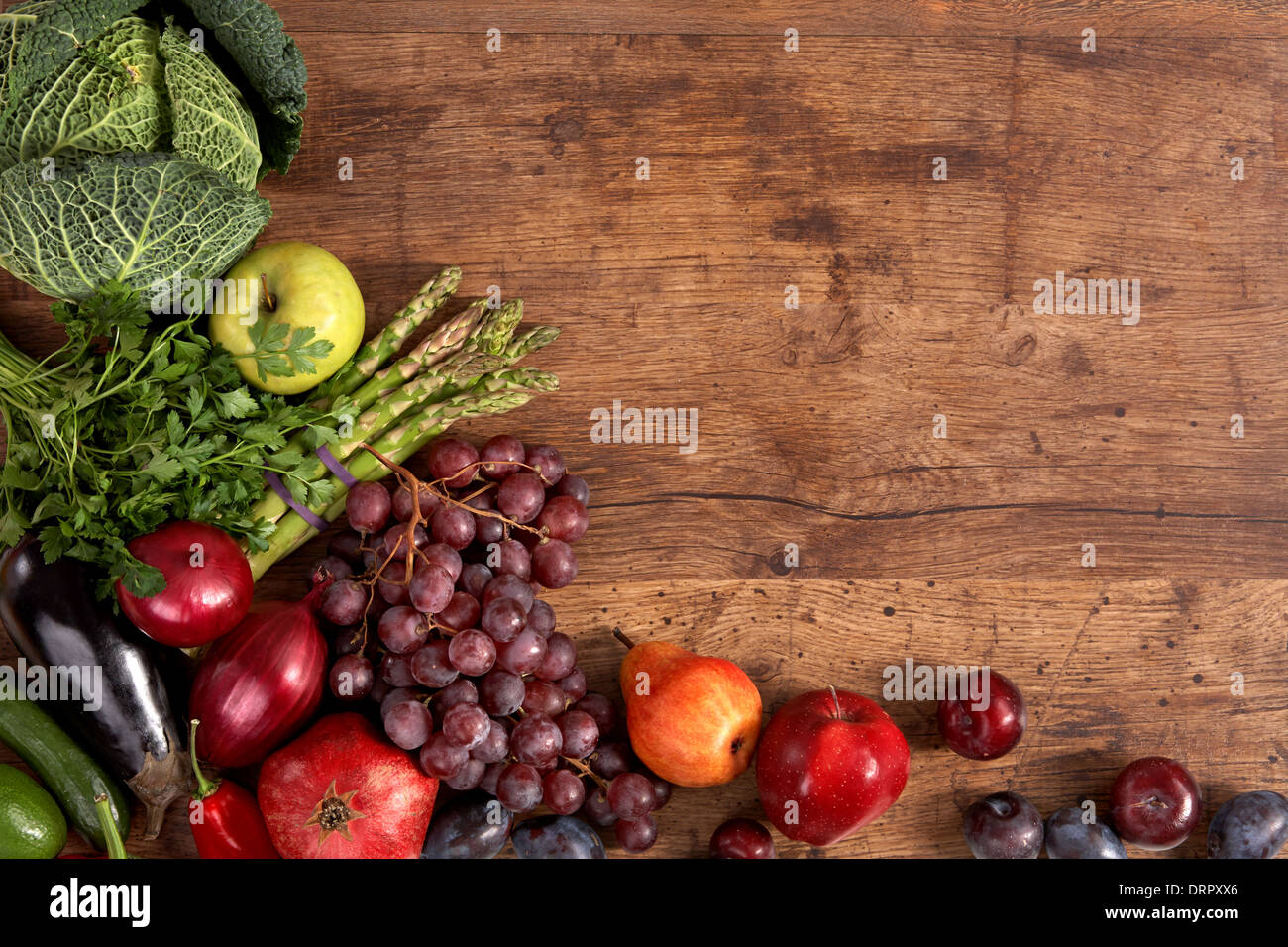 Organic foods background Stock Photo - Alamy