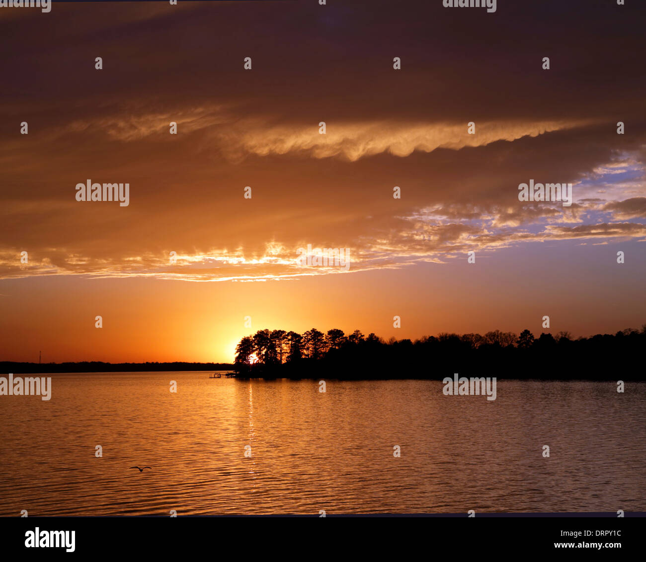 Sunset, Lake Murray, Columbia, SC photos by Catherine Brown Stock Photo ...