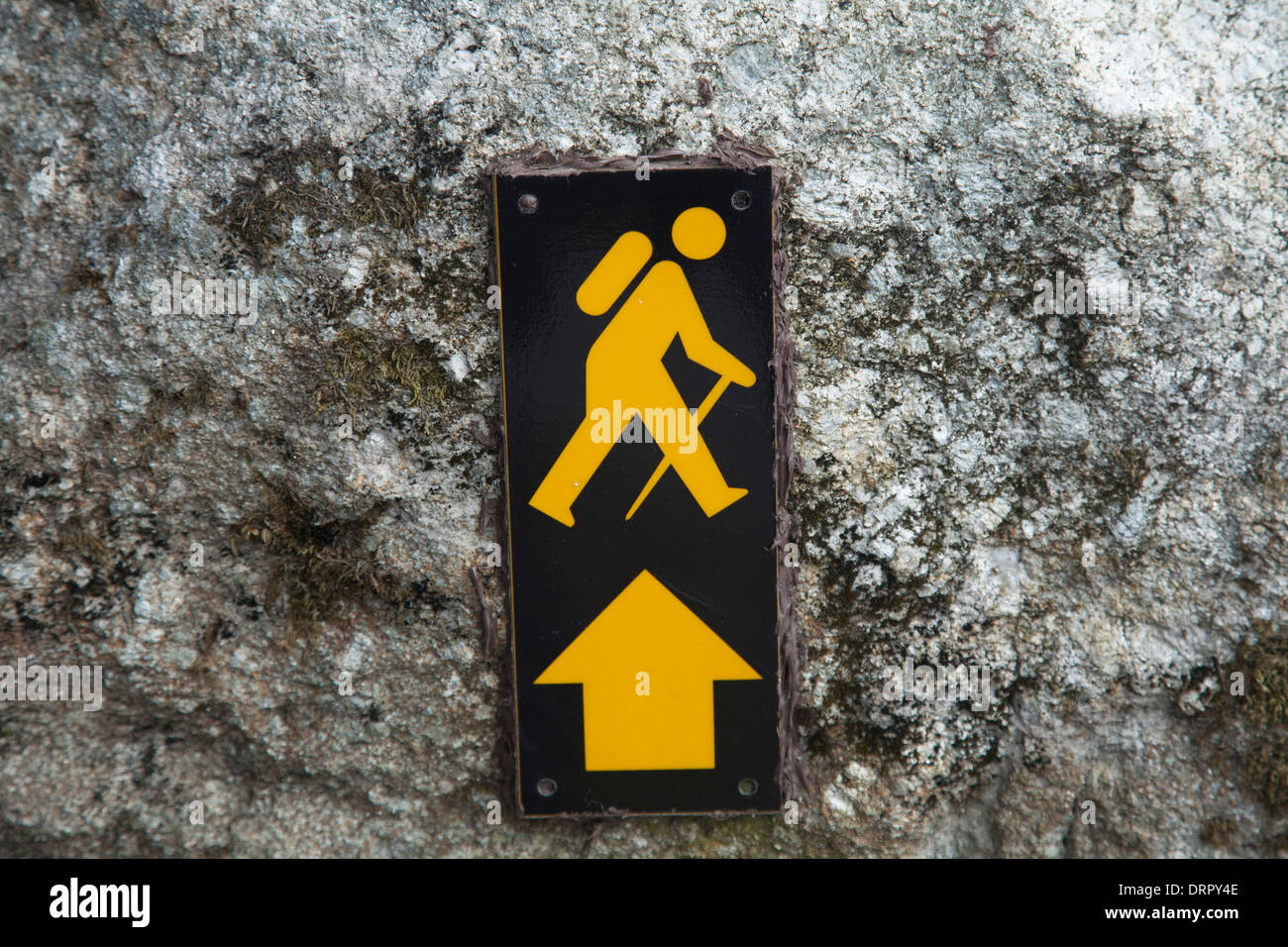 Walking route symbols hi-res stock photography and images - Alamy