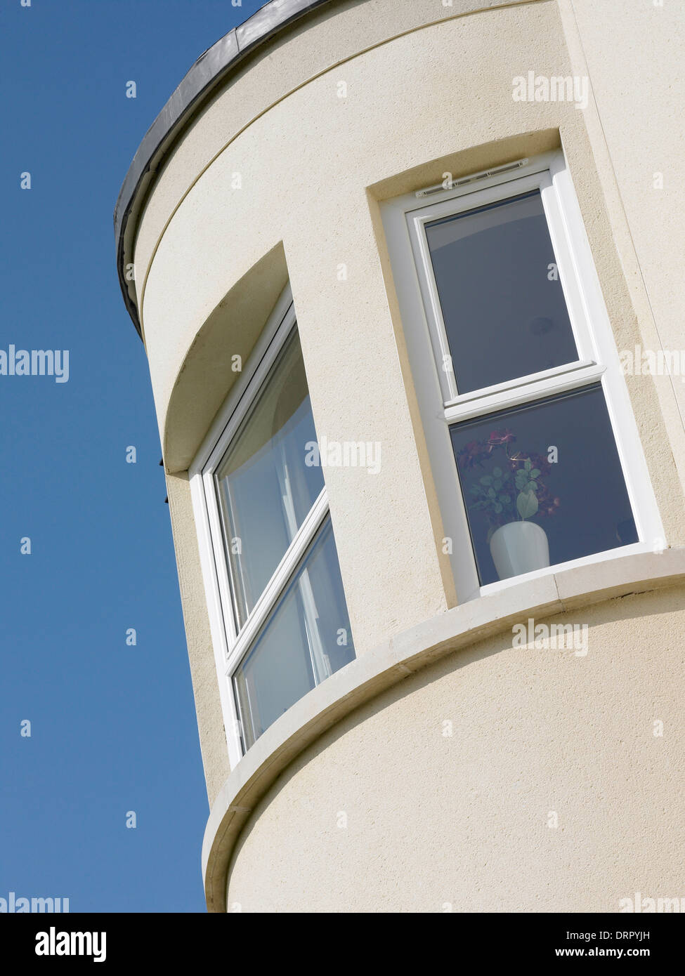 Rounded bay window Stock Photo - Alamy