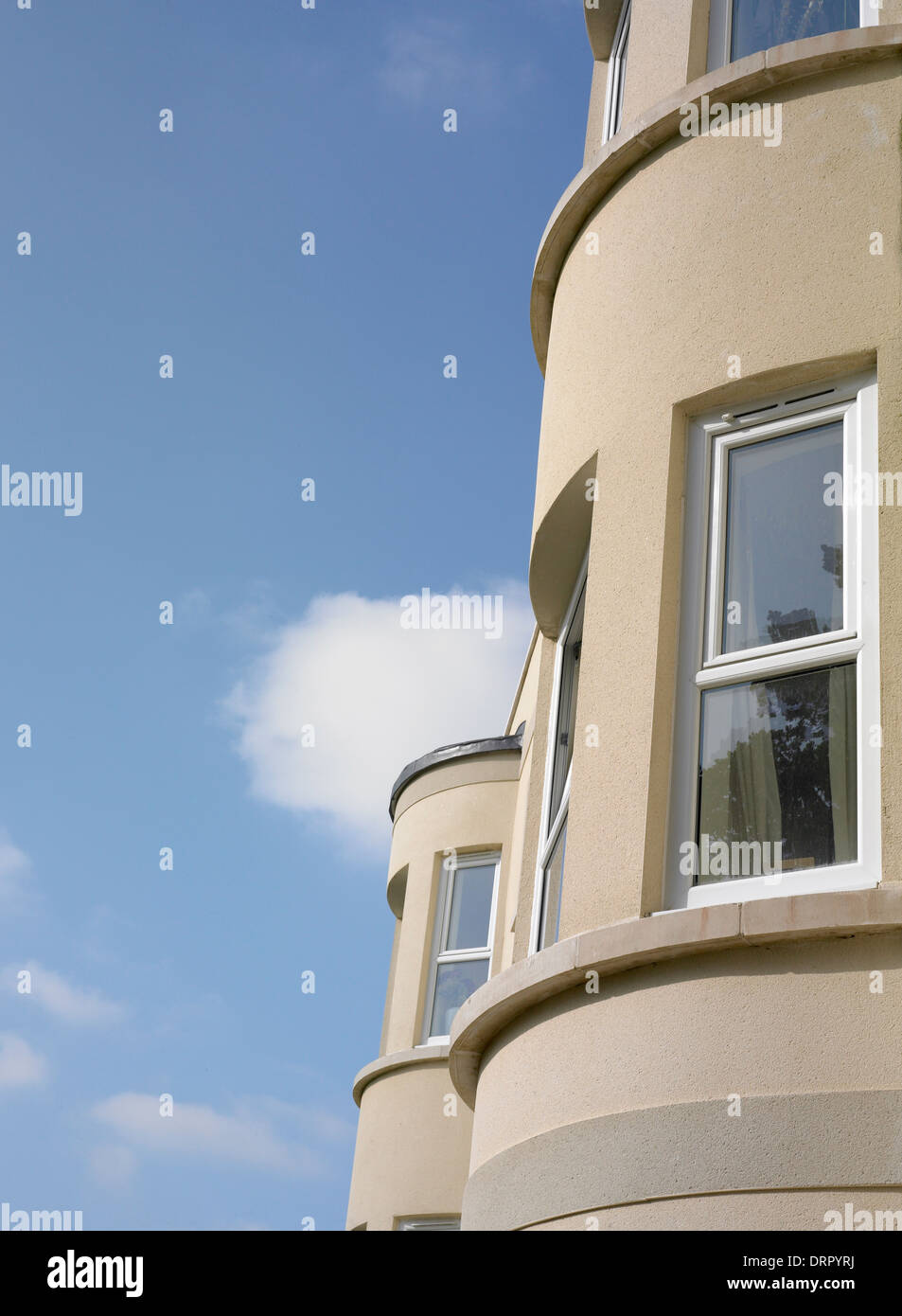 Rounded bay window Stock Photo - Alamy