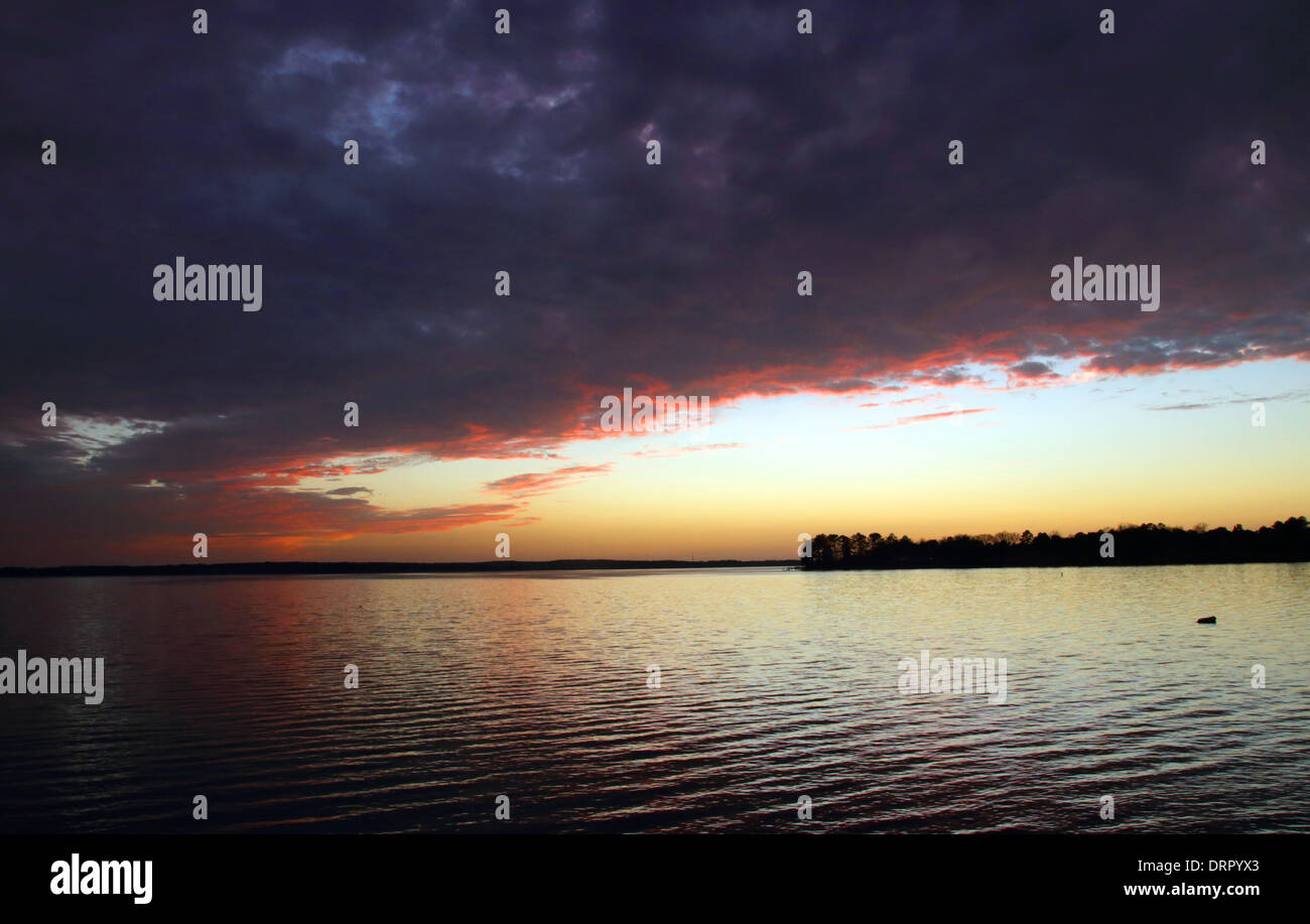 Sunset, Lake Murray, Columbia, SC photos by Catherine Brown Stock Photo ...