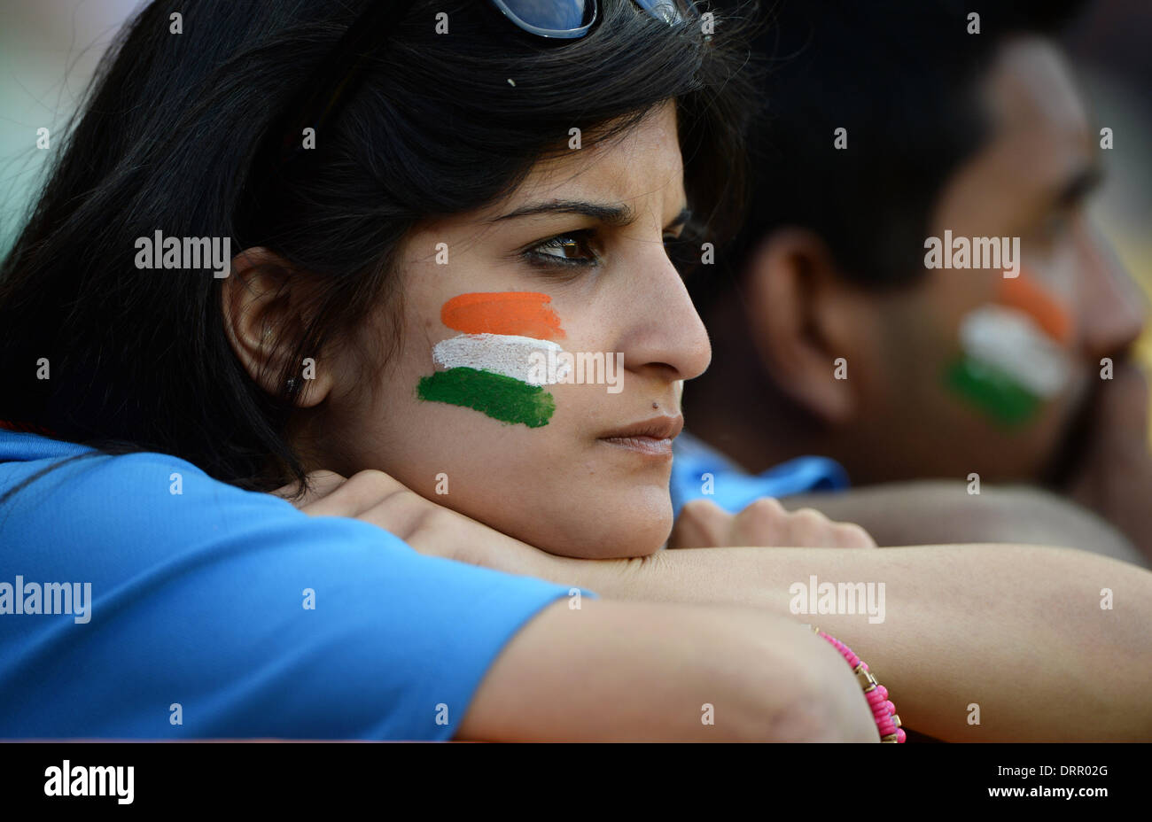 India cricket fan stadium hi-res stock photography and images - Alamy