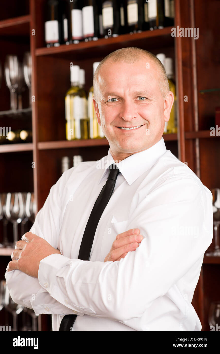 Restaurant male waiter hi-res stock photography and images - Alamy