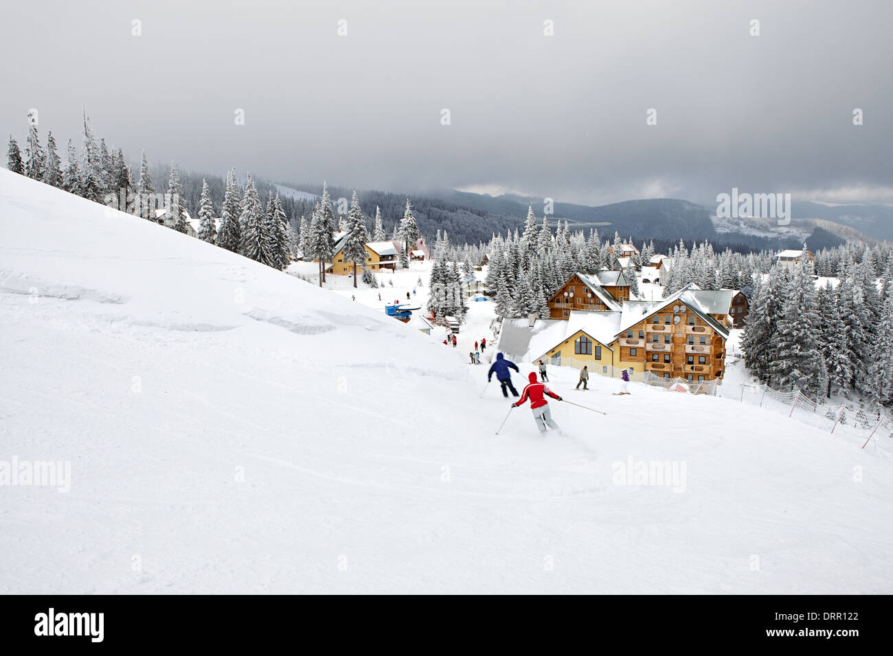 Skiing resort hi-res stock photography and images - Alamy