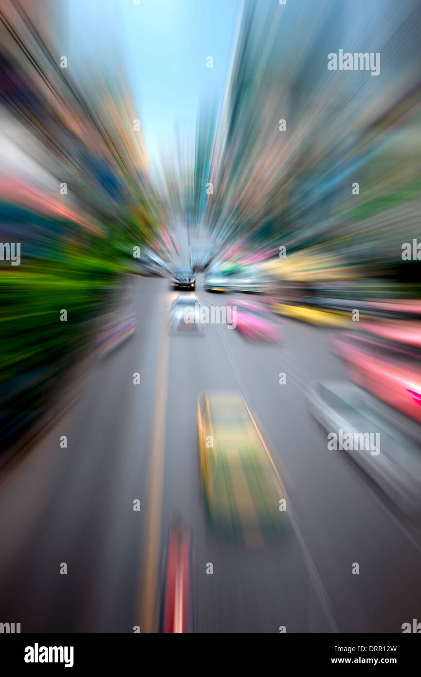 Movement cars on road city hi-res stock photography and images - Alamy
