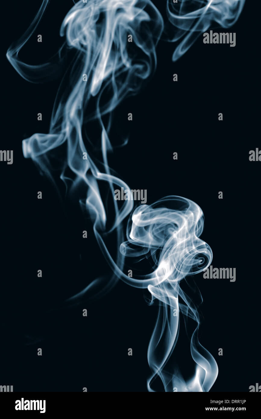 abstract blue smoke Stock Photo - Alamy