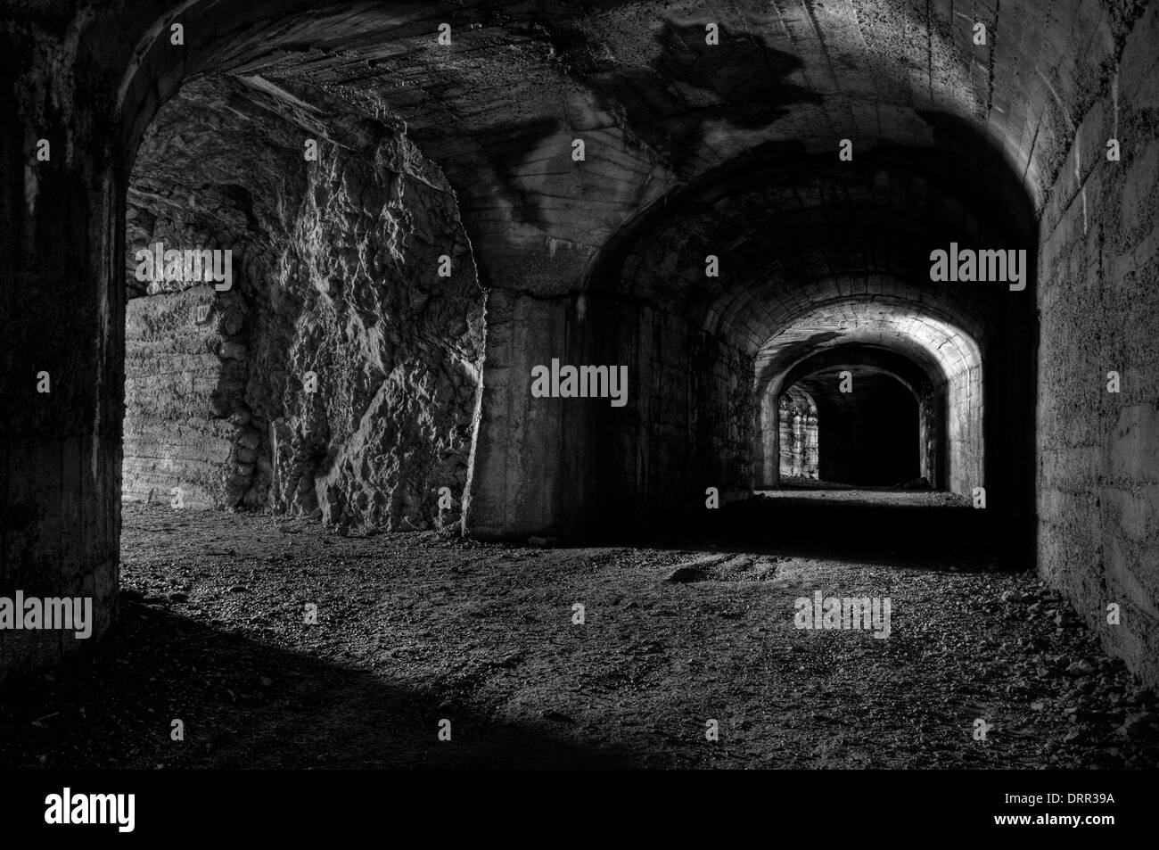 Cadorna line, Italy. First World War fortifications. Embrasures Entry ...