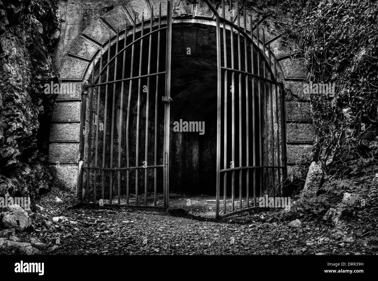 Cadorna line, Italy. First World War fortifications. Embrasures Entry ...