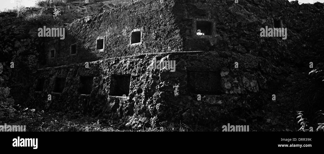 Cadorna line, Italy. First World War fortifications. Embrasures Entry ...