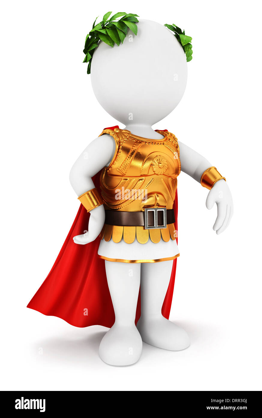 3d white people roman emperor, isolated white background, 3d image ...