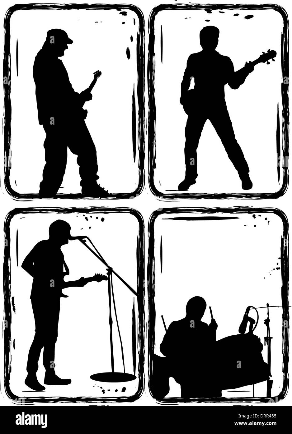 Band ornament Black and White Stock Photos & Images - Alamy