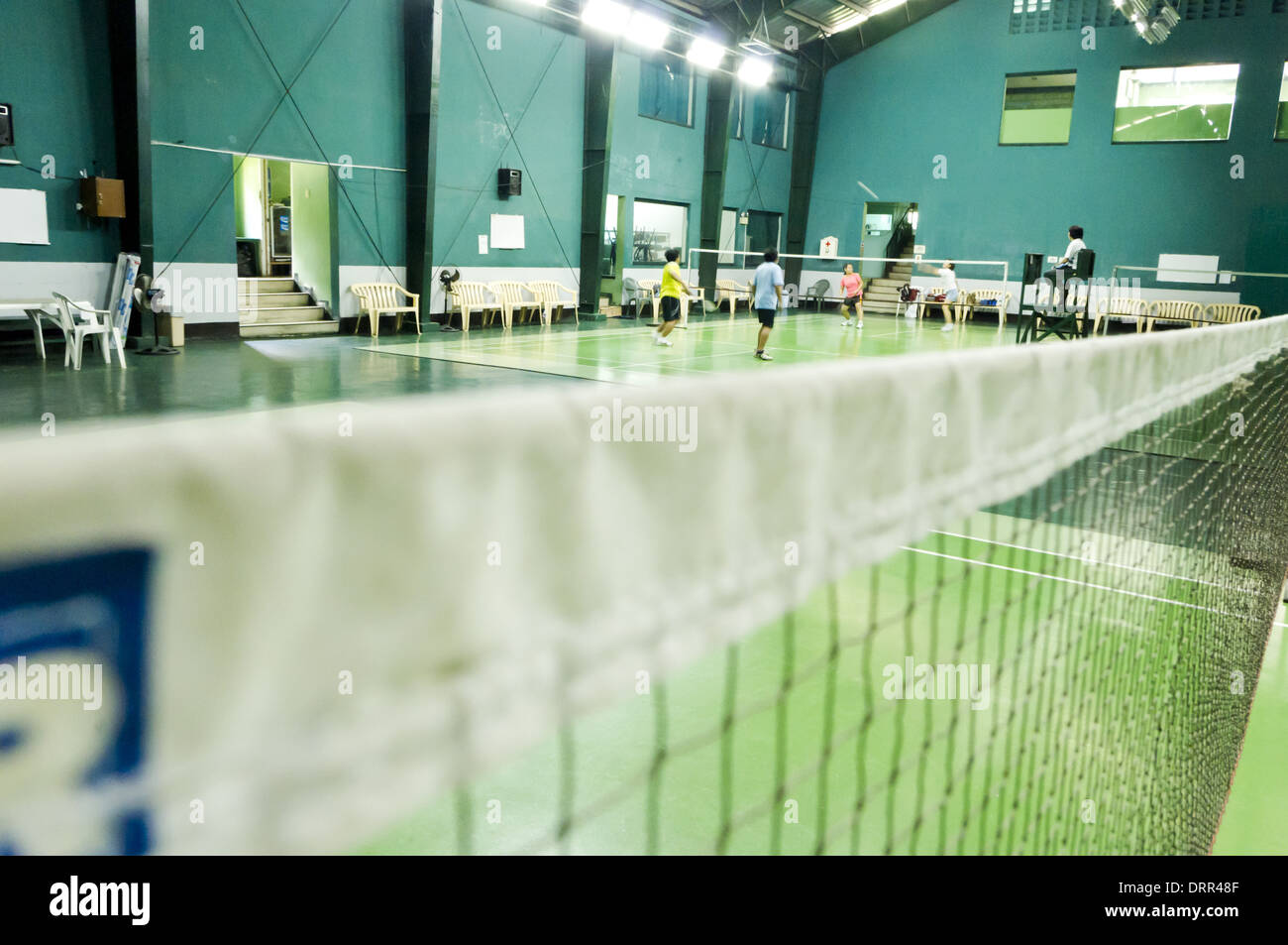 Badminton game hi-res stock photography and images - Alamy
