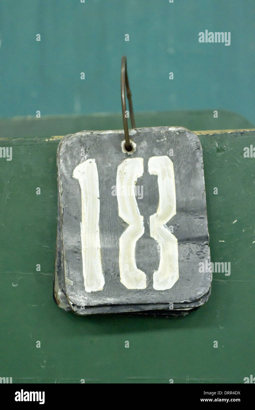 number tag, eighteen Stock Photo - Alamy