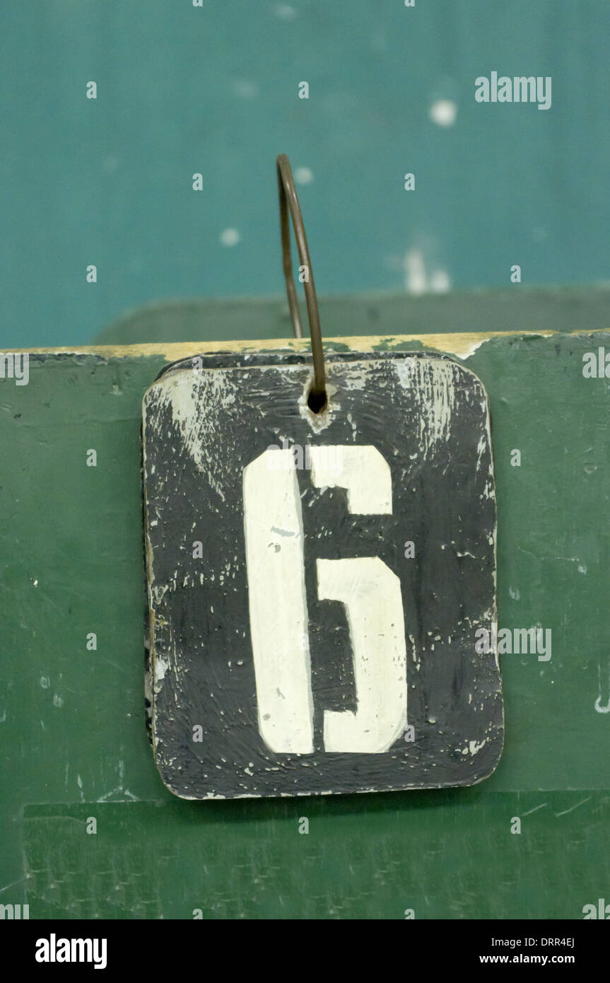 number tag, six Stock Photo - Alamy