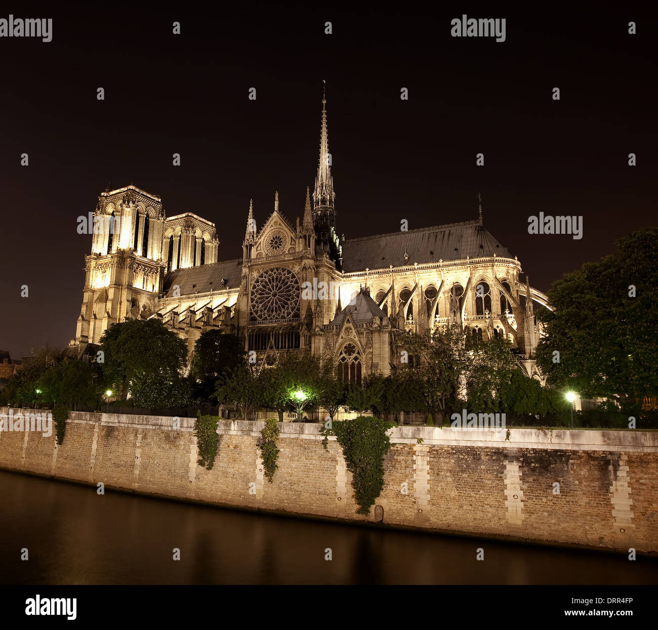 Notre dame side view hi-res stock photography and images - Alamy