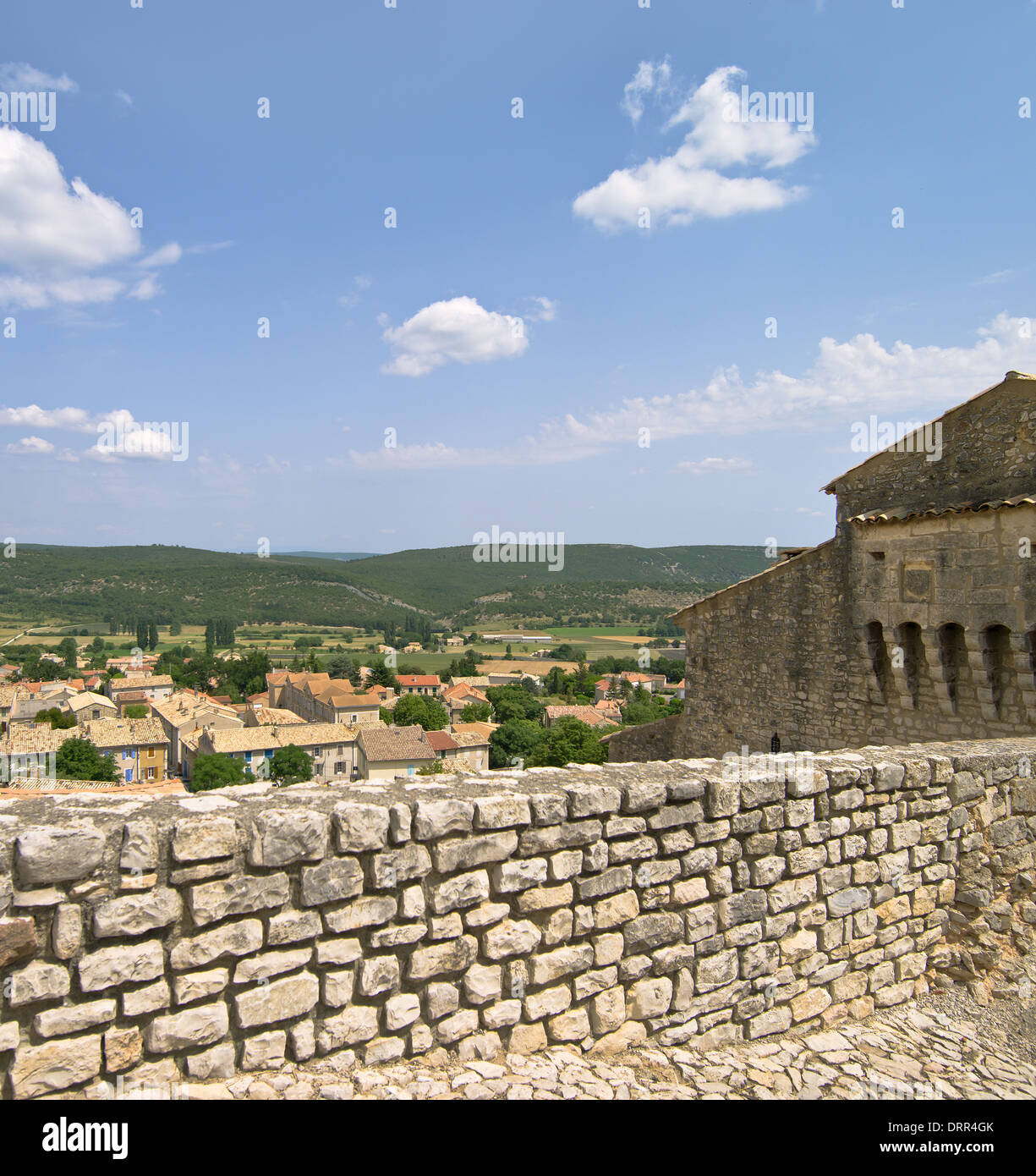 View of the area of the ancient city Banom Provence France Stock Photo ...