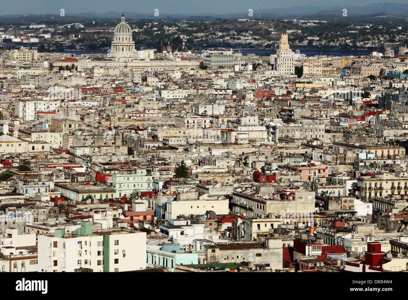 Aerial view of Havana cityscape, Havana, Cuba Photo: pixstory / Alamy ...