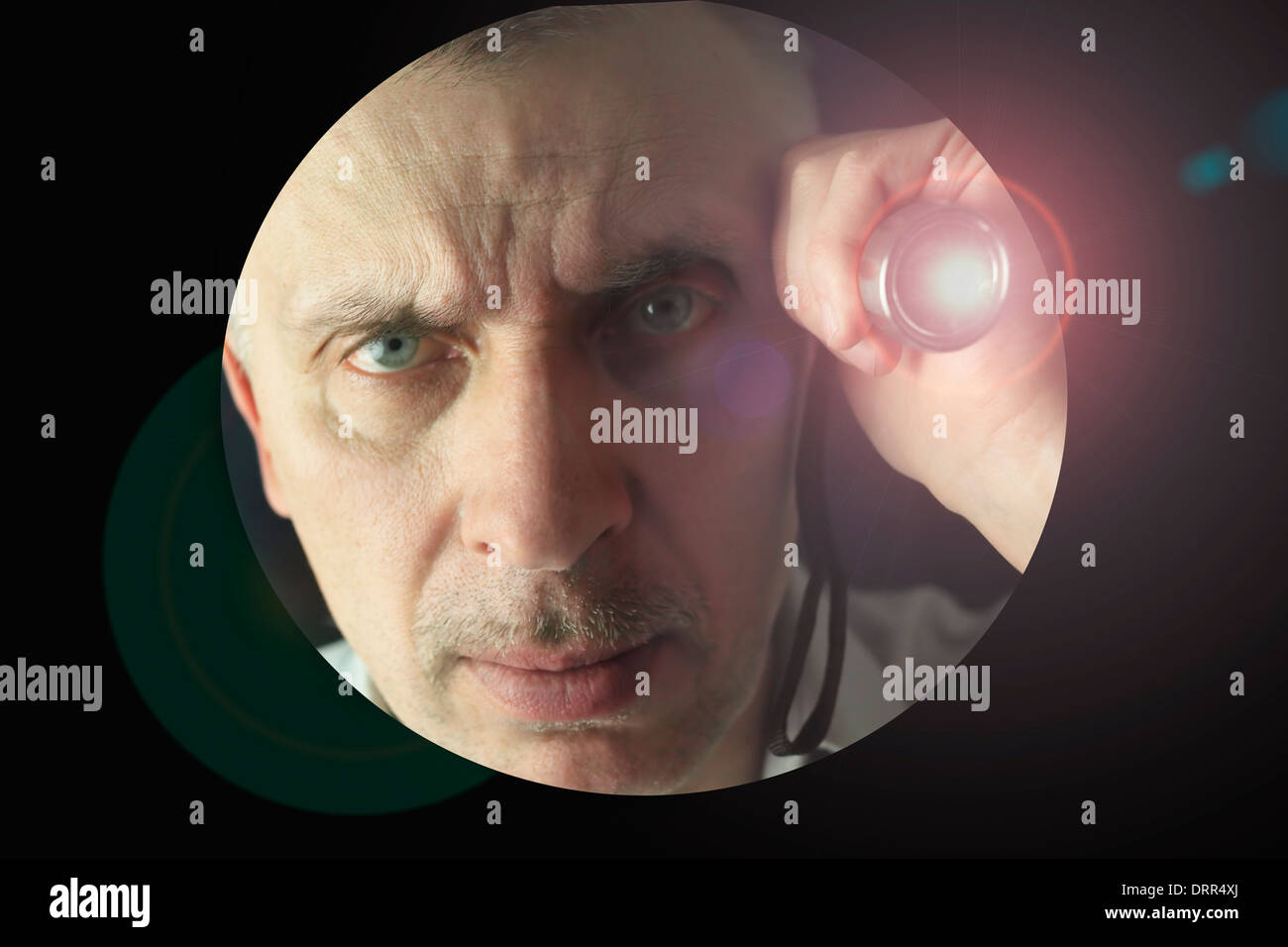 Flashlight dark scared hi-res stock photography and images - Alamy