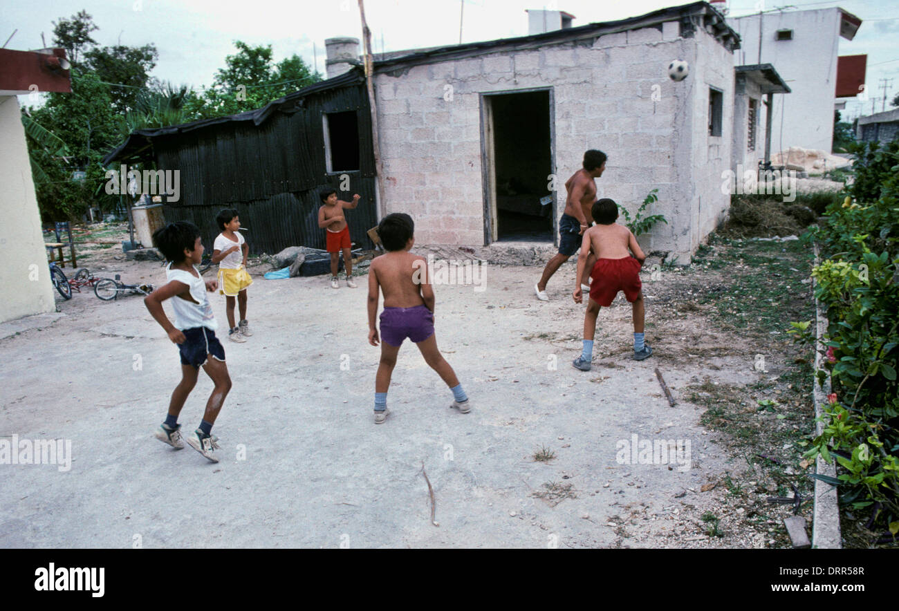 Mexican children playing soccer hi-res stock photography and images - Alamy
