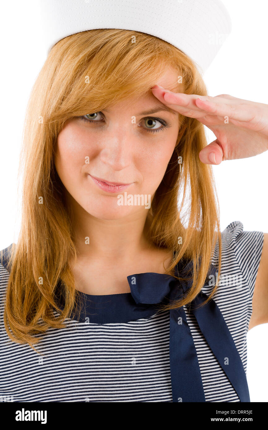 Young marine woman saluting navy outfit Stock Photo - Alamy Young marine woman saluting navy outfit Stock Photo - Alamy
