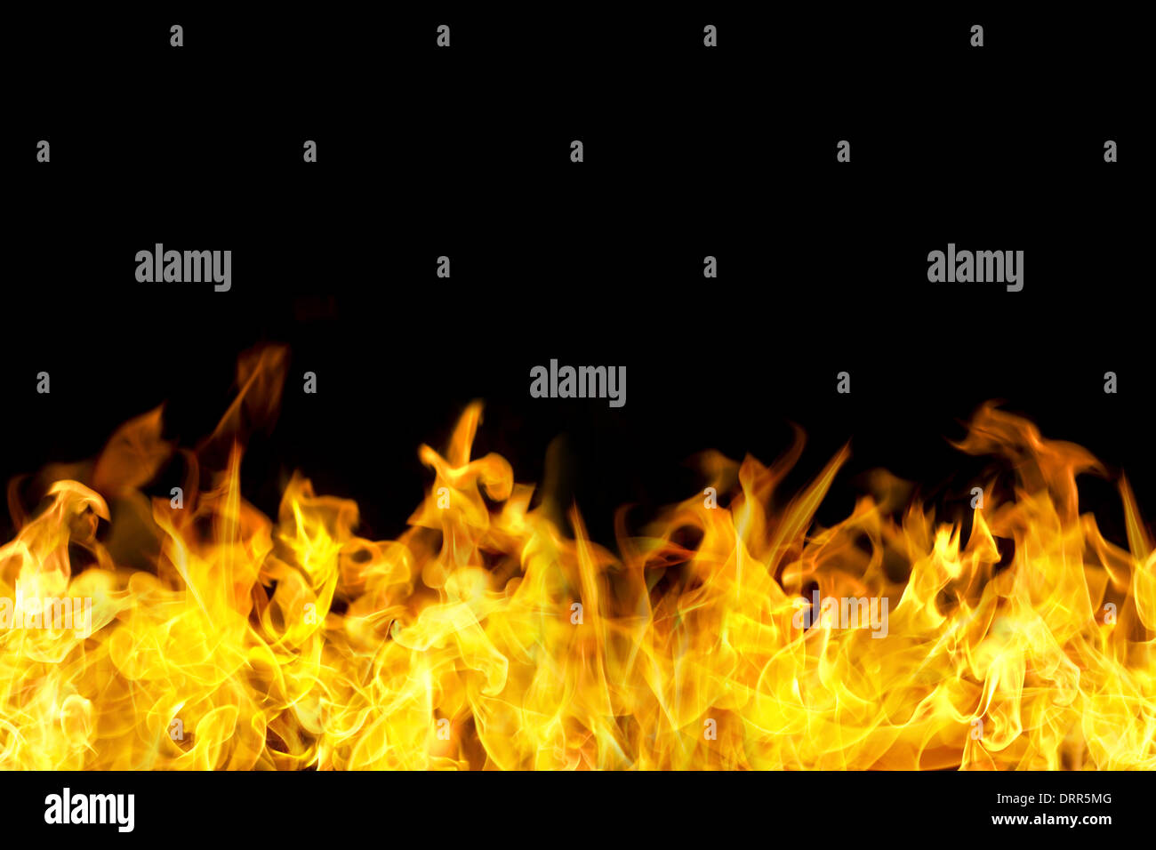 seamless fire flames border Stock Photo - Alamy