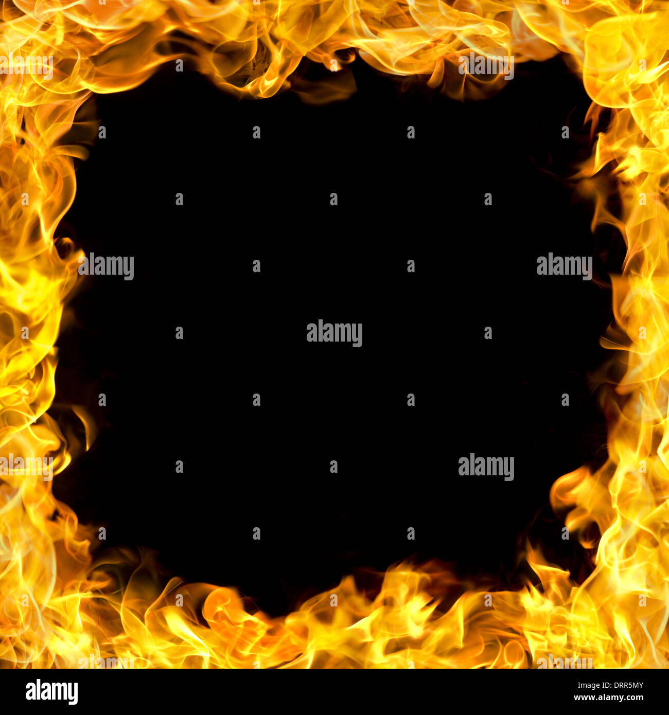 fire border with flames Stock Photo - Alamy